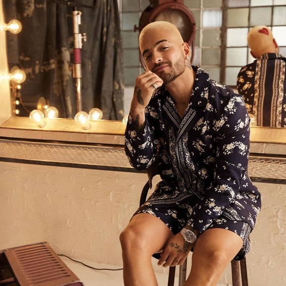 Royalty by Maluma | Shirts | Royalty By Maluma Mens Heraldic Floral ...